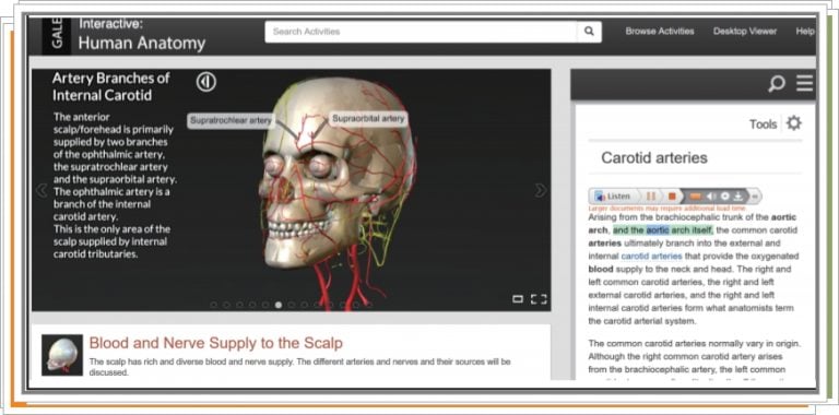 Gale Interactive人體解剖3D互動資源獲頒2018最佳電子參考資源